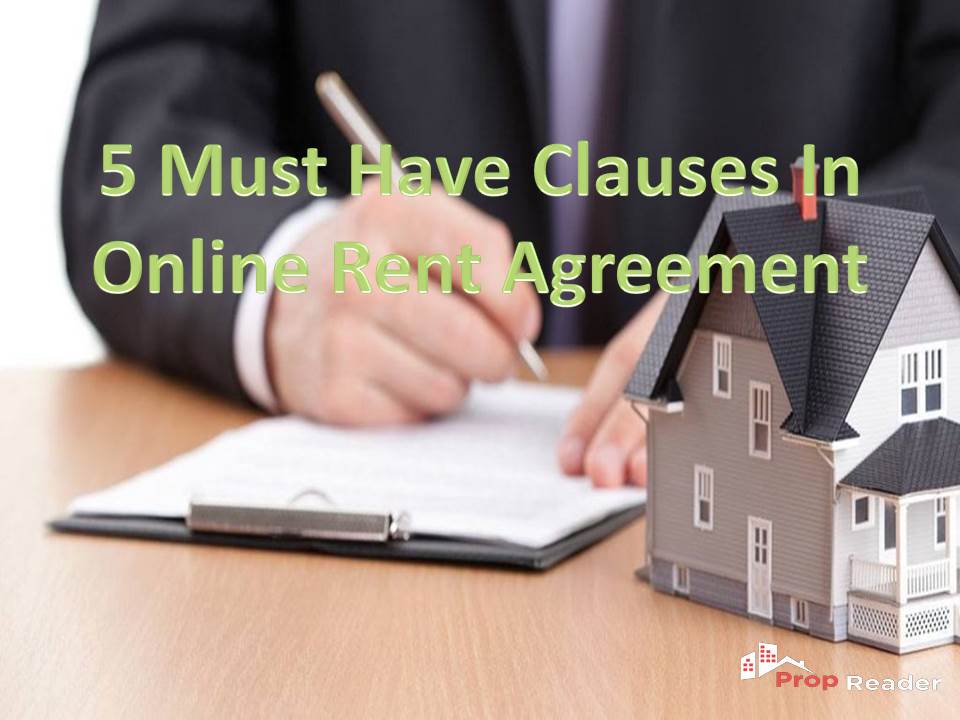 5 must have clauses in online Rent Agreement -PropReader